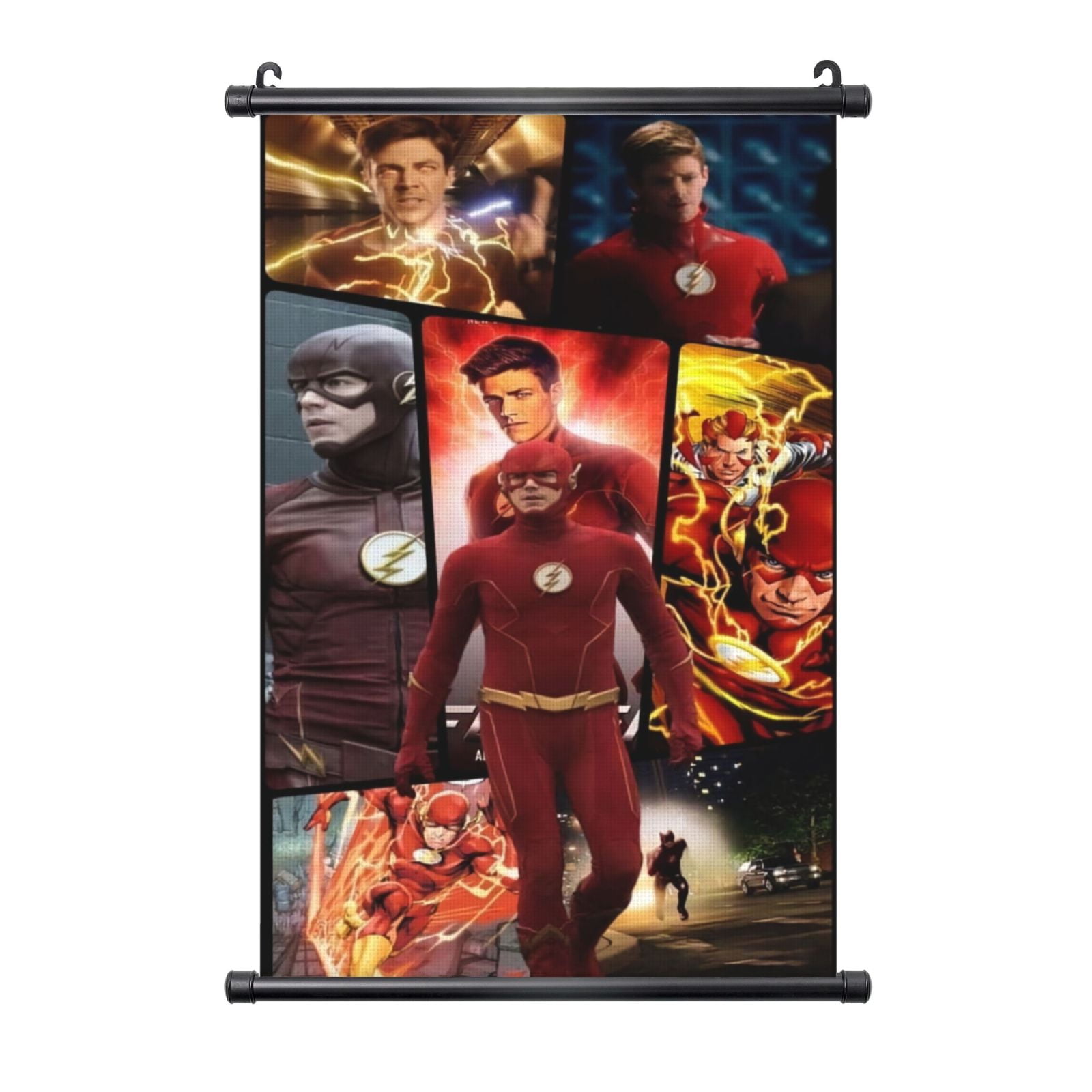 The Flash Posters Wall Hanging Black Plastic Shaft Poster Home Decor ...
