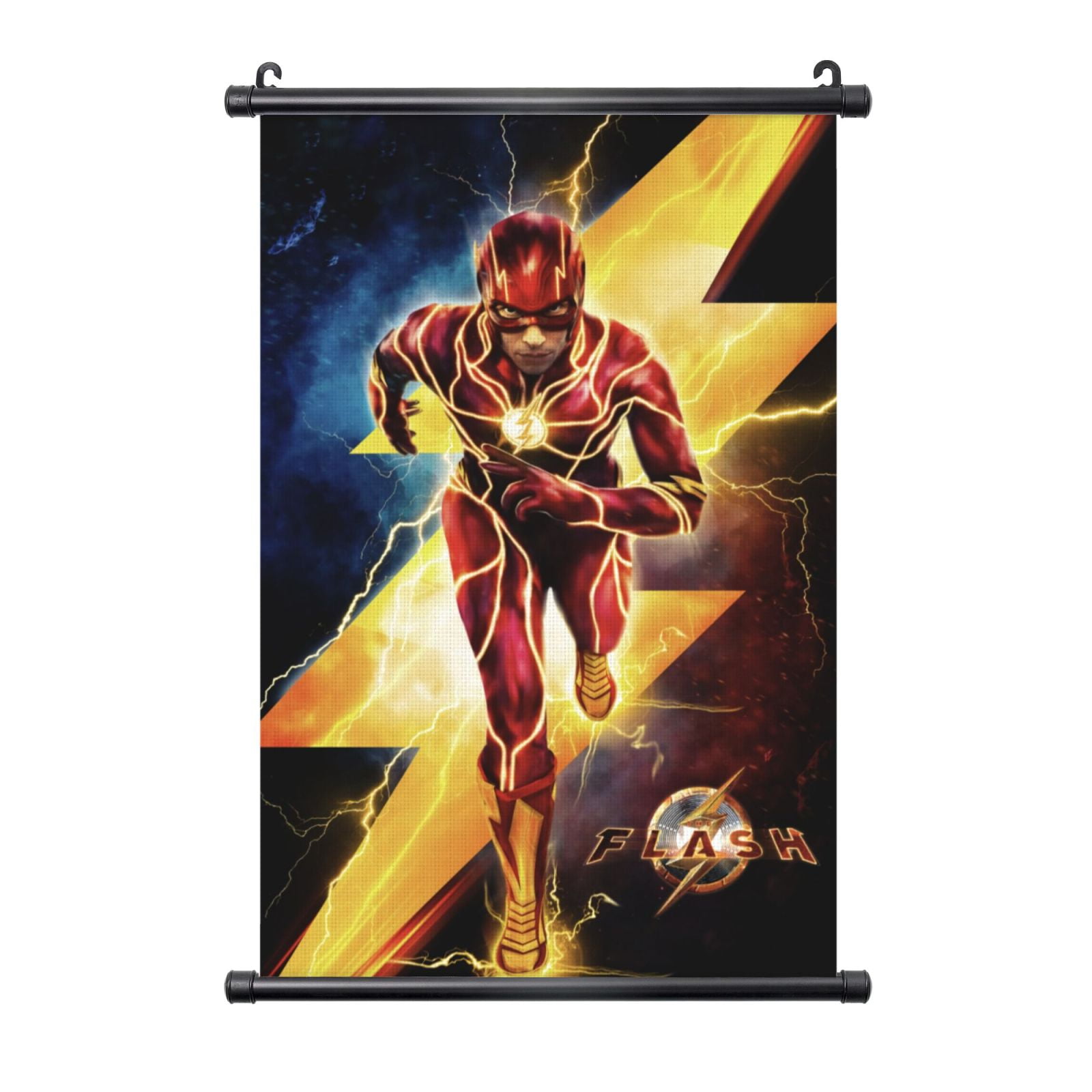 The Flash Posters Wall Hanging Black Plastic Shaft Poster Home Decor ...