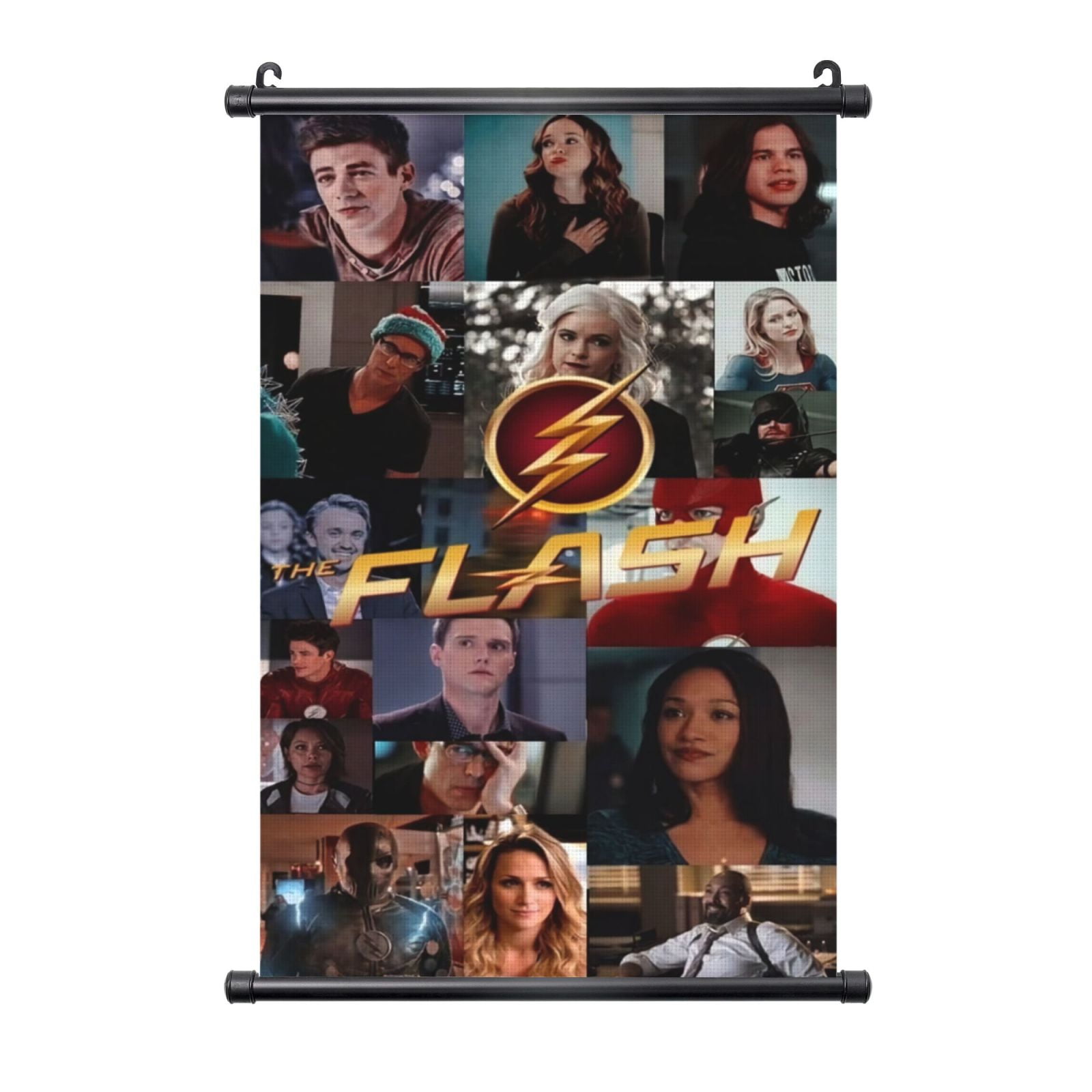 The Flash Posters Wall Hanging Black Plastic Shaft Poster Home Decor ...