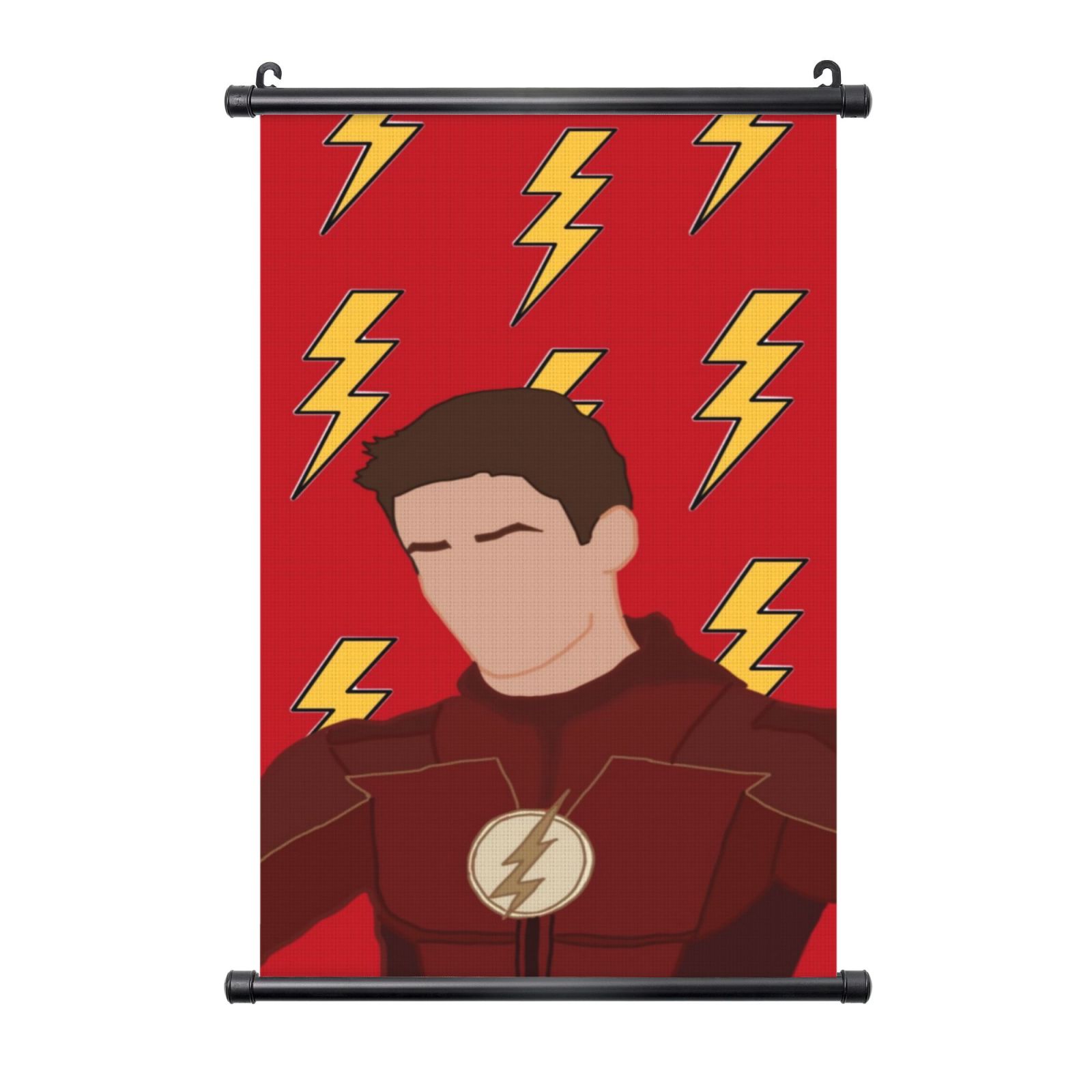 The Flash Posters Wall Hanging Black Plastic Shaft Poster Home Decor ...