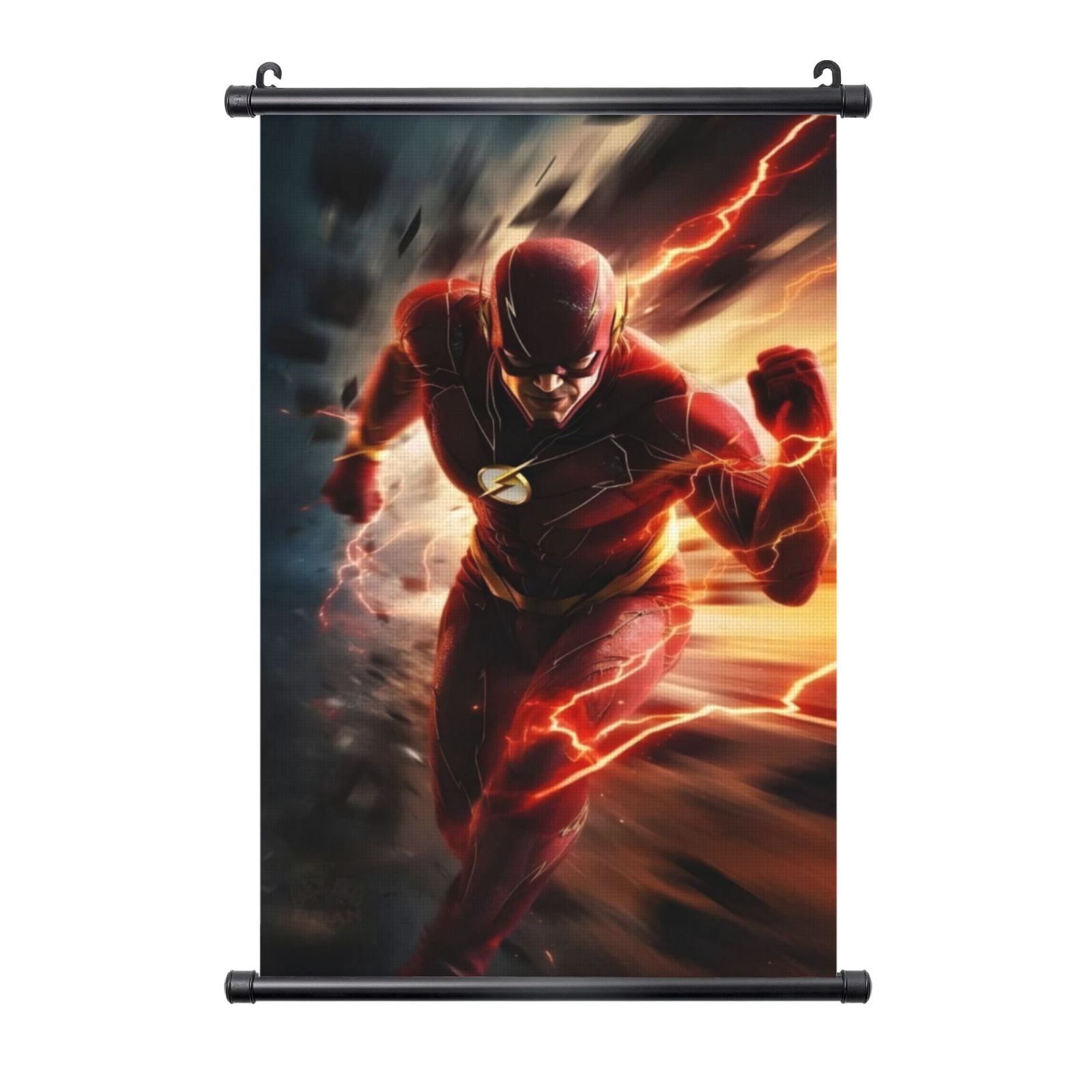 The Flash Posters Wall Hanging Black Plastic Shaft Poster Home Decor ...