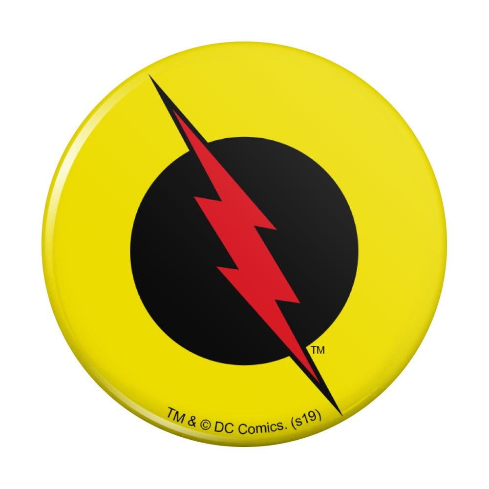 The Flash Reverse Flash Logo Pinback Button Pin - Walmart.com