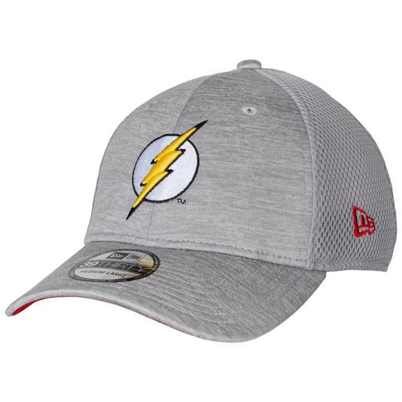 The Flash Symbol Grey Shadow Tech New Era 39Thirty Fitted Hat-Small ...