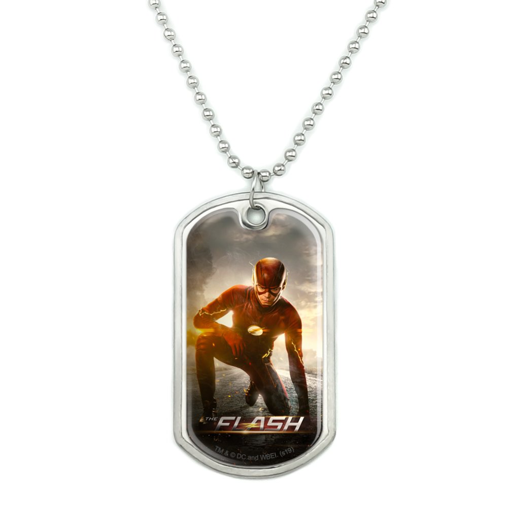 The Flash TV Series Flash Kneeling Military Dog Tag Pendant Necklace ...