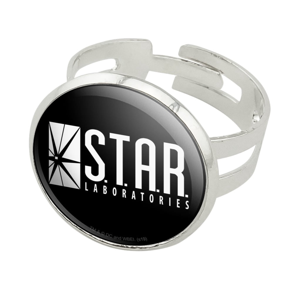 The Flash TV Series STAR Labs Logo Silver Plated Adjustable Novelty ...