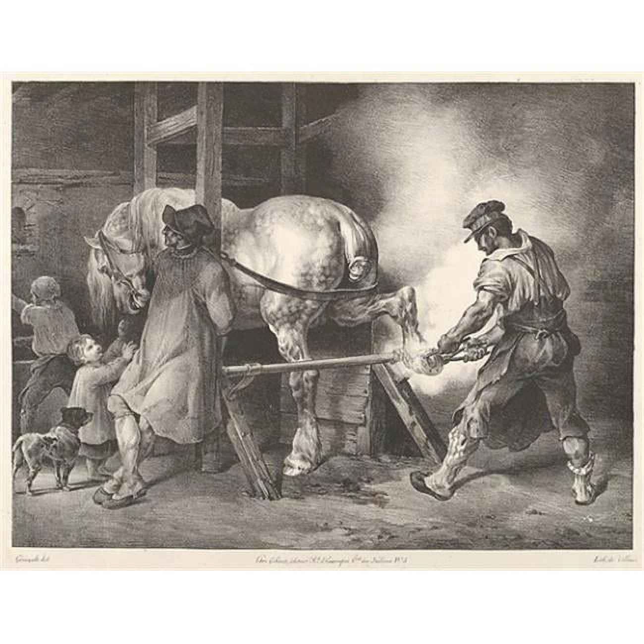 The Flemish Farrier Poster Print by Th Odore Gericault - French Rouen ...