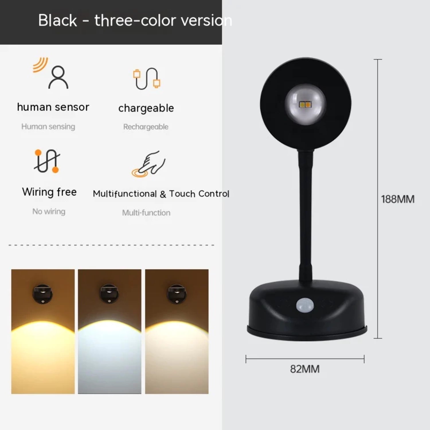 The Flex Beam Rechargeable LED Wall Spotlight by Gamer Fresh Home ...