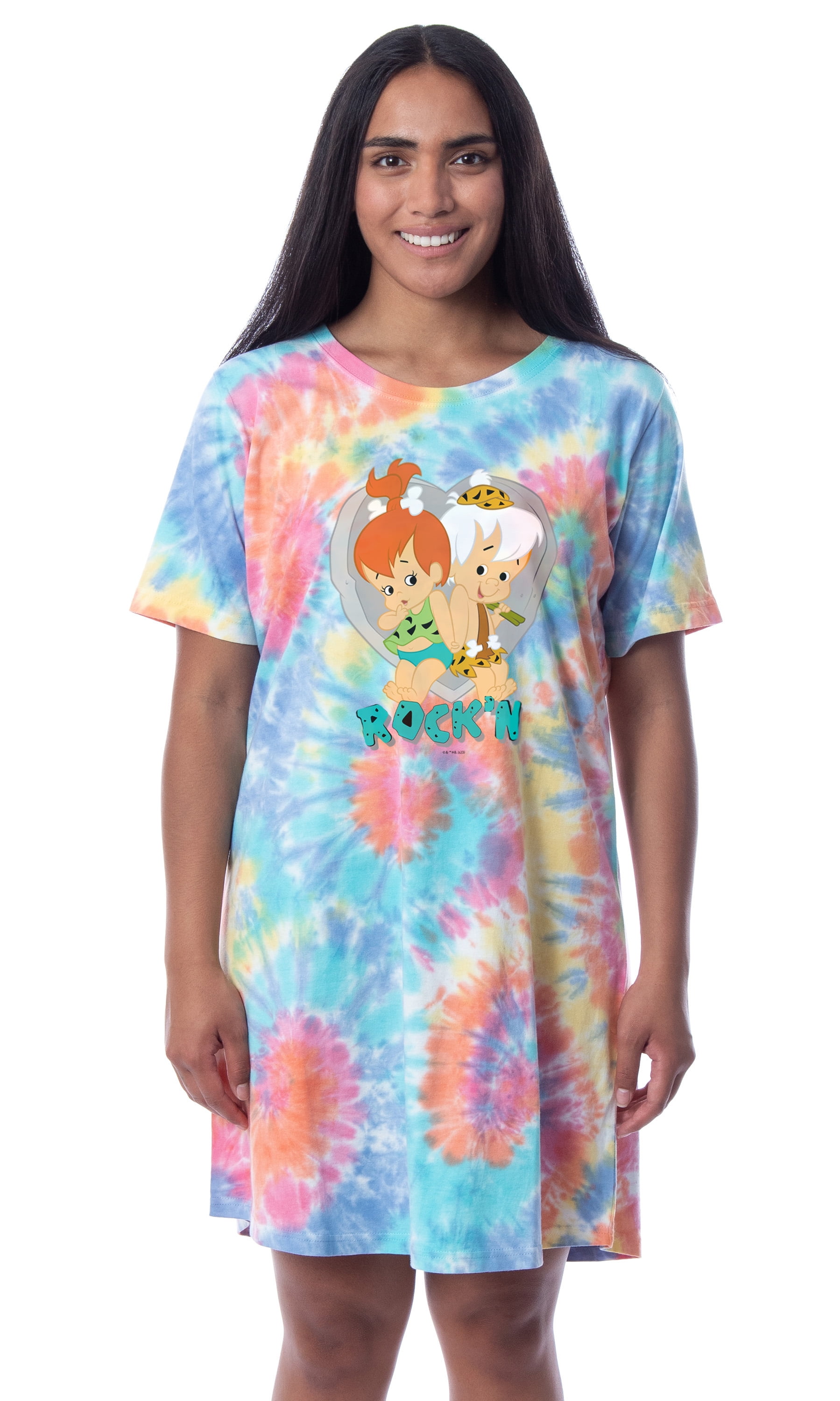 The Flintstones 1985 Womens' Pebbles Bamm-Bamm Nightgown Sleep Pajama ...