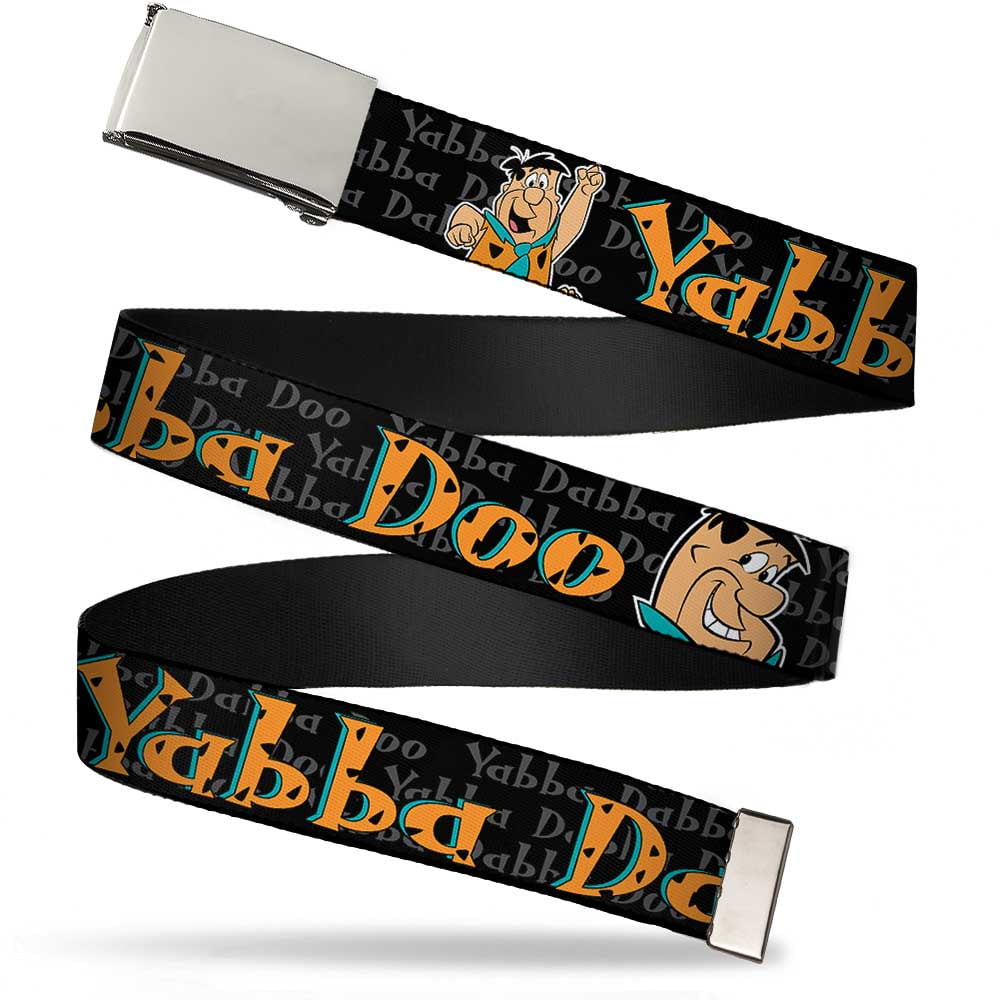 The Flintstones Belt, Flip Web Belt Fred Face Pose Yabba Dabba Doo ...