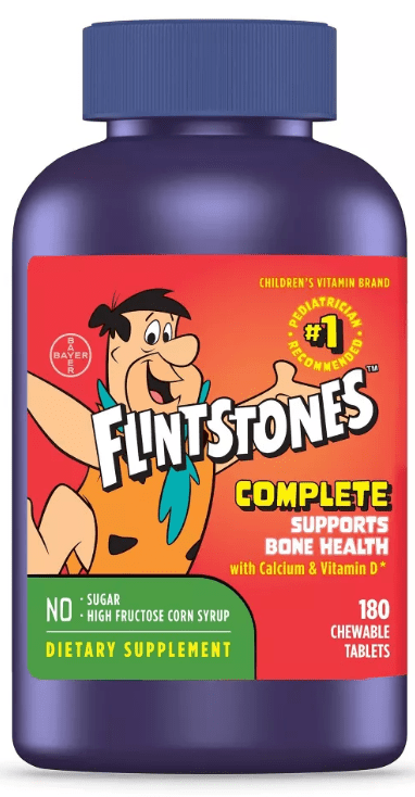 The Flintstones Complete Chewable Kids Vitamins - Fruit Flavors - 180ct ...