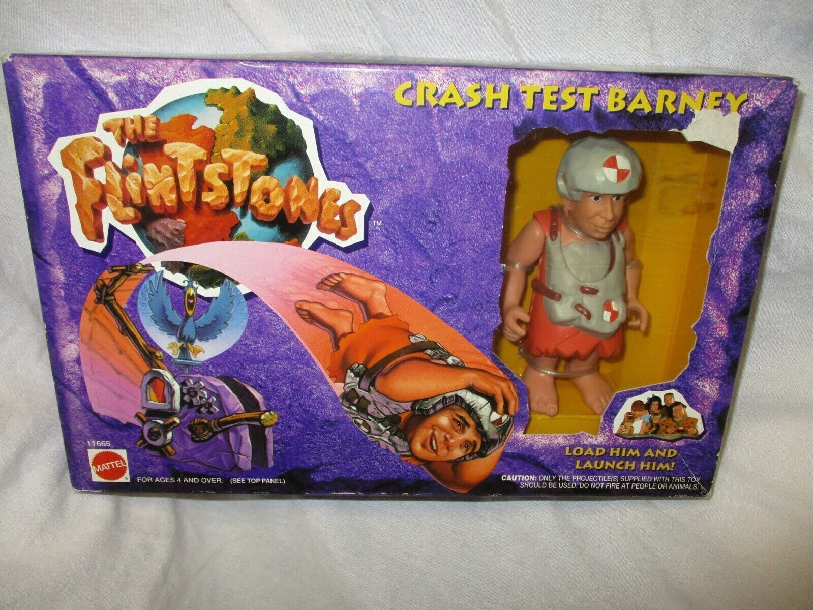 The Flintstones Crash Test Barney with accessories. - Walmart.com