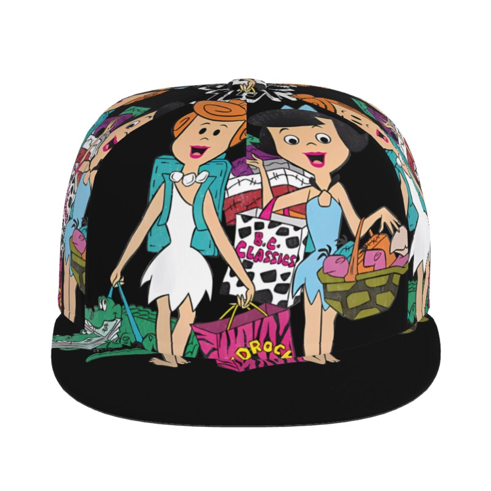 The Flintstones Fashion Flat Bill Visor Classic Snapback Hat Baseball ...