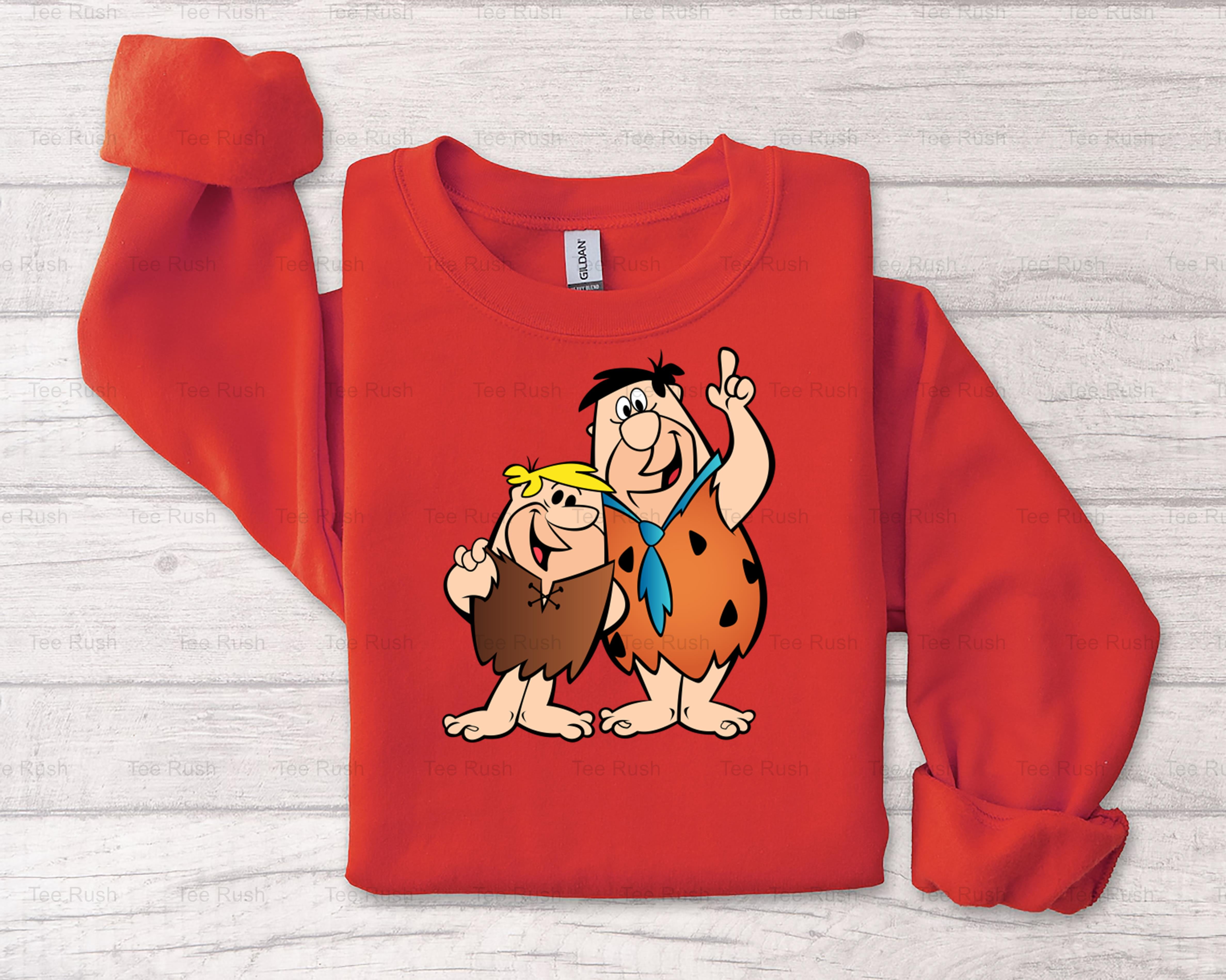 The Flintstones Hanna Barbera Cartoon Fred Barney Wilma Betty,T-Shirt ...