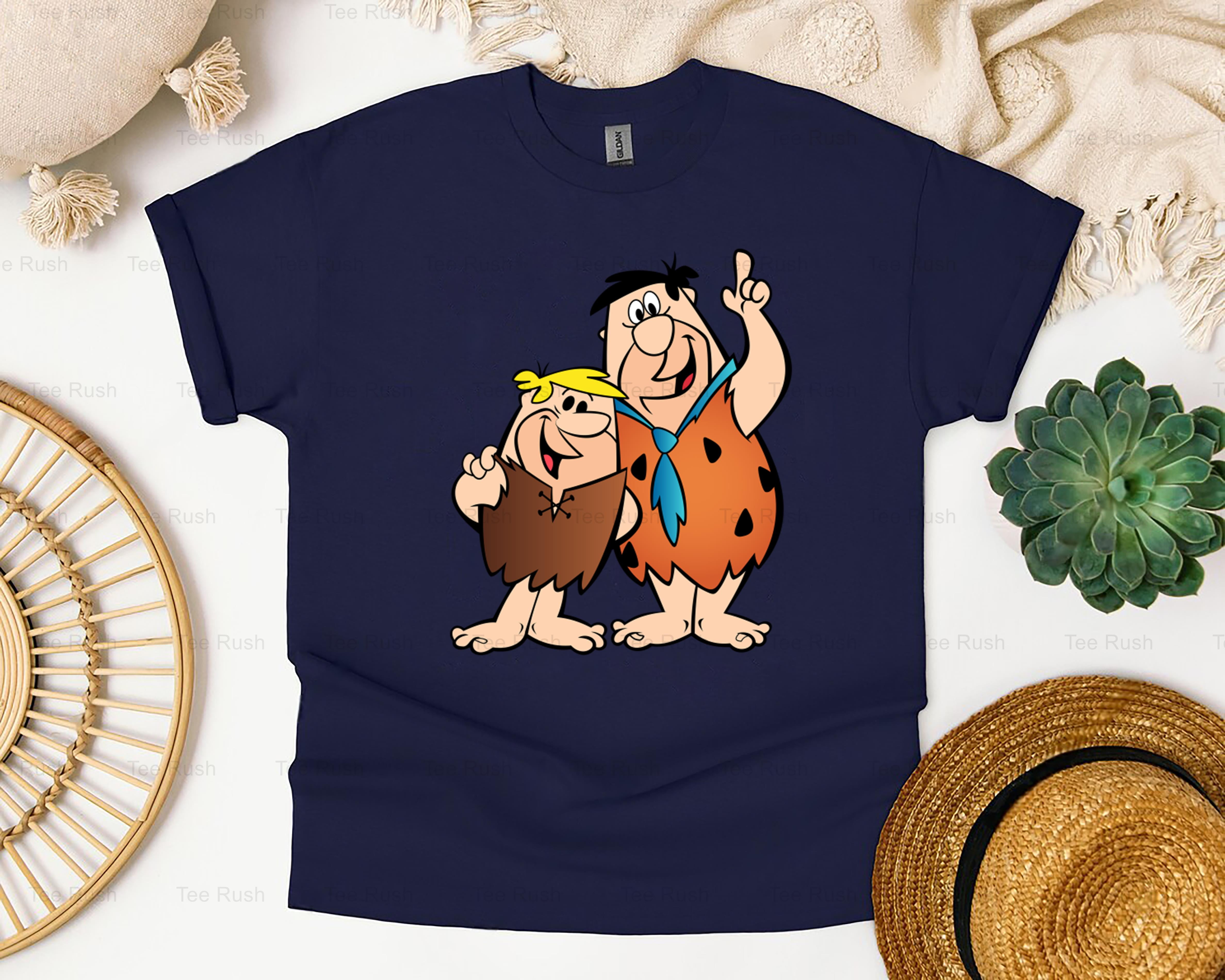 The Flintstones Hanna Barbera Cartoon Fred Barney Wilma Betty,T-Shirt ...