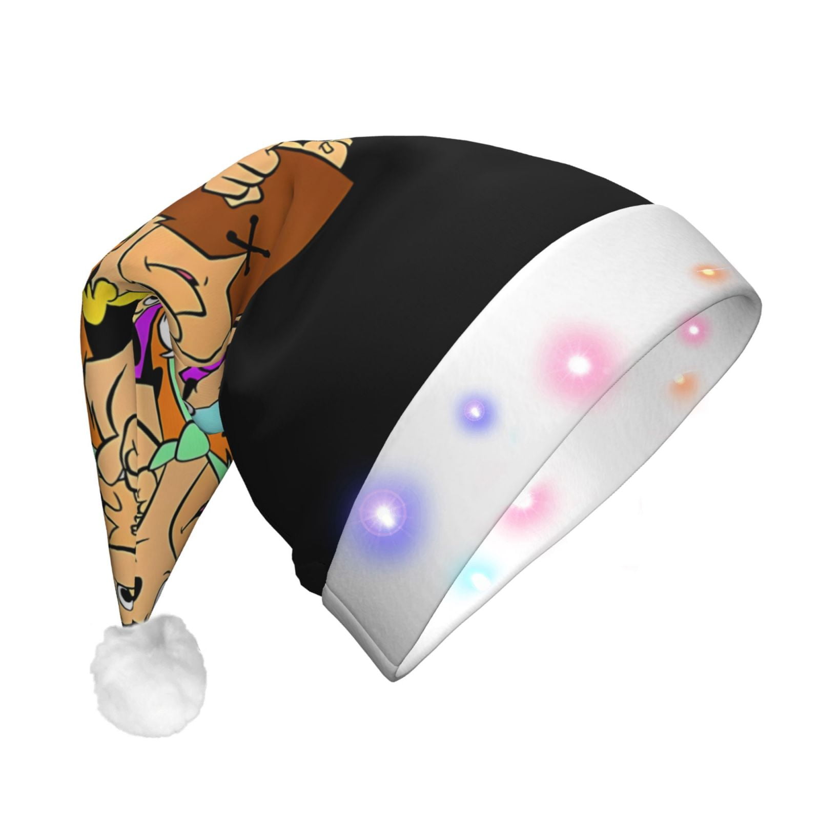 The Flintstones Hat Light Up Christmas Hat Glow Lighted Santa Hat with ...