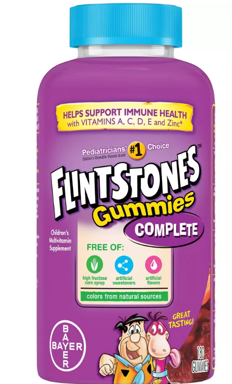 The Flintstones Kids' Complete Multivitamin Gummies - Mixed Fruit - 180 ...