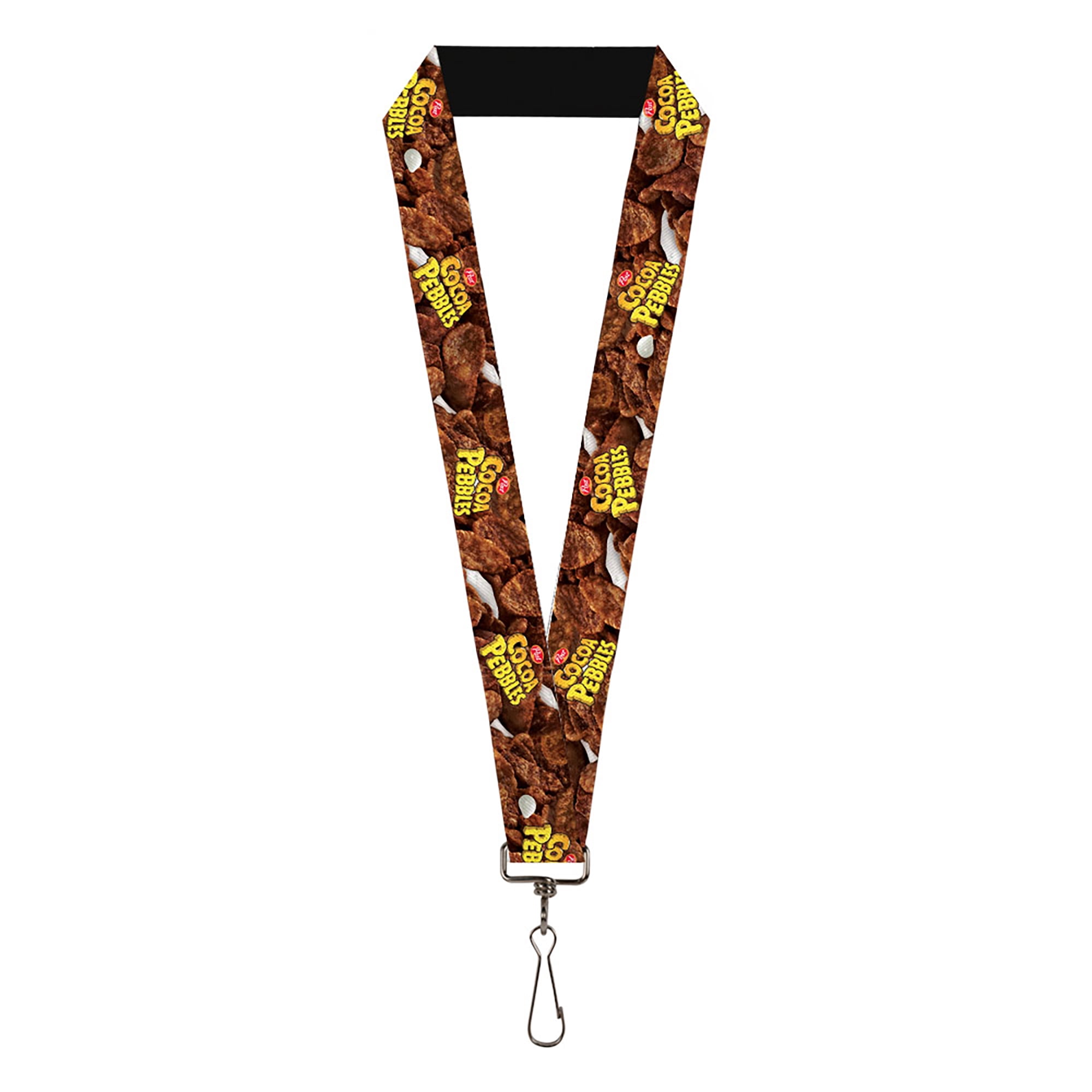 The Flintstones Lanyard, Post Cocoa Pebbles Logo and Vivid Cereal Browns, Elastic - Walmart.com
