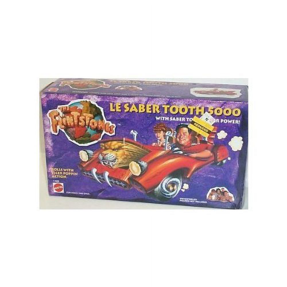 The Flintstones Le Saber Tooth 5000 Action Figure Car (1993 Mattel ...