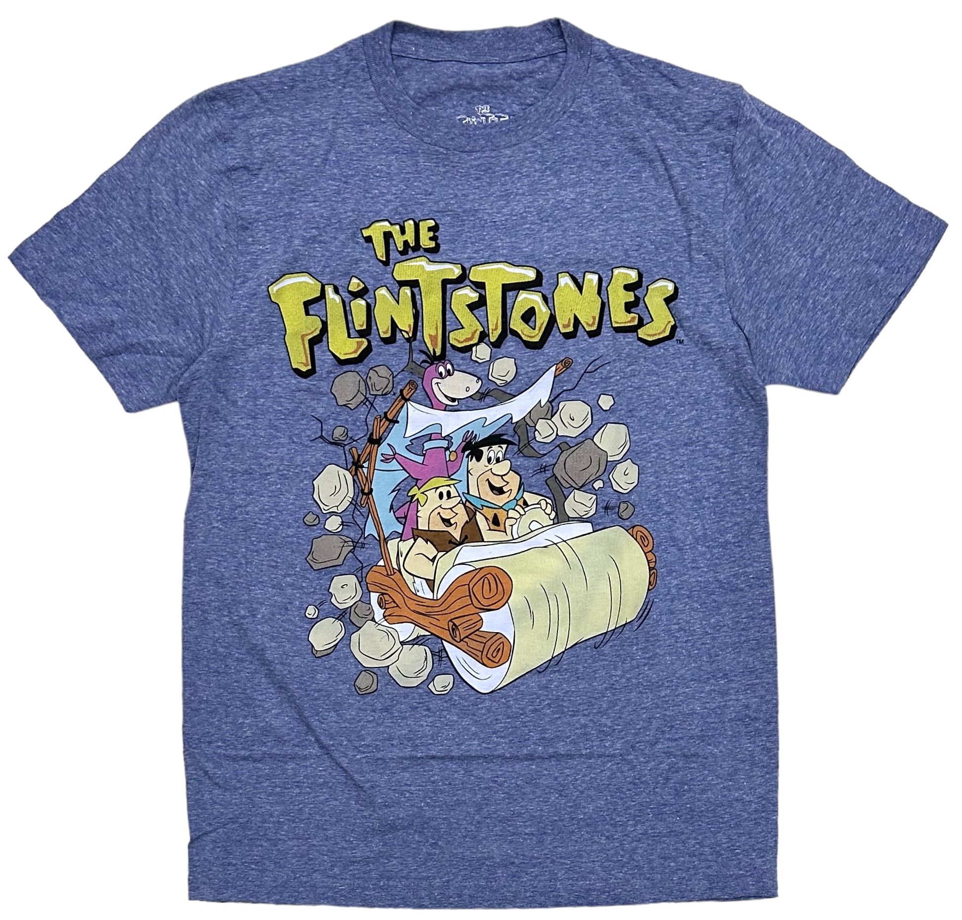The Flintstones Men's Officially Licensed Vintage Retro Graphic Tee T ...