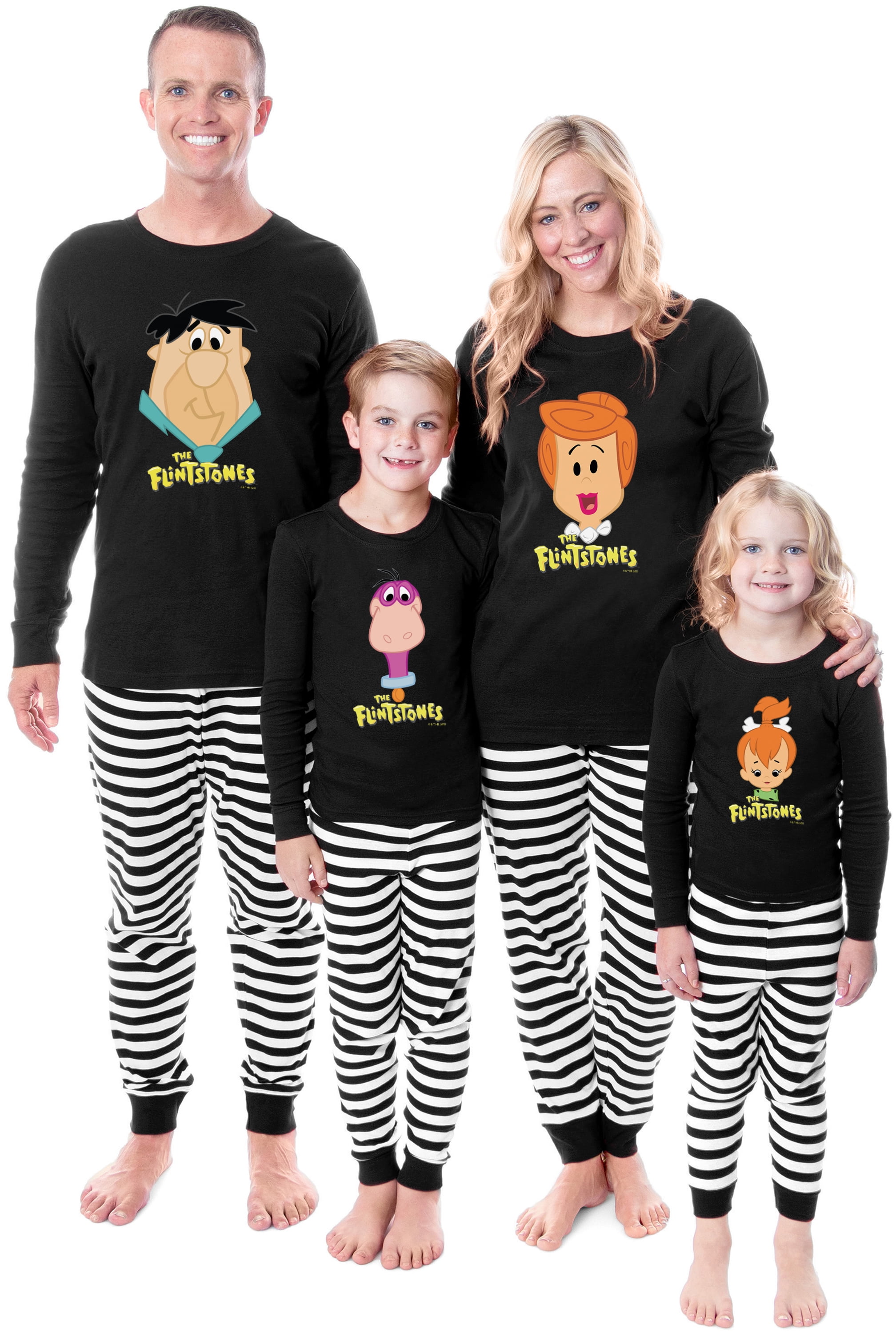 The Flintstones Tight Fit Cotton Matching Family Pajama Set - Walmart.com