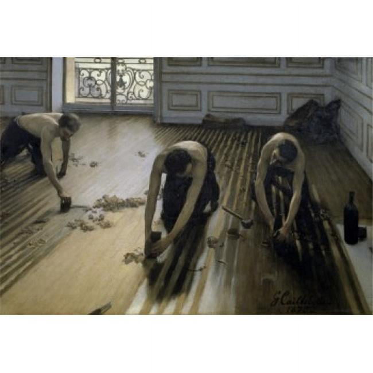 The Floor-Scrapers , 1875 , Gustave Caillebotte (1848-1894/French) , Oil on canvas, Musee d ...