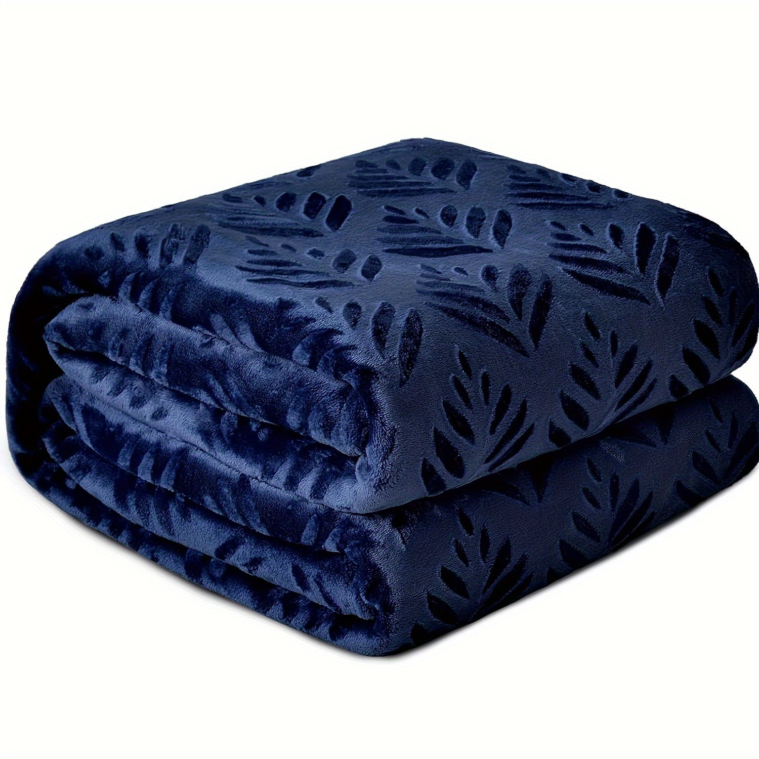 The Floral Pattern of Small Tree Leaves in Plush Fabric, Featuring ...
