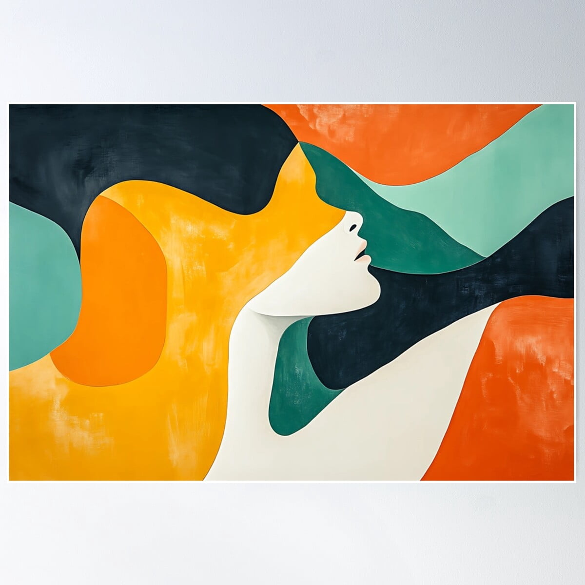 The Fluid Form Poster Wall Art, Modern Wall Decor For Living Room ...