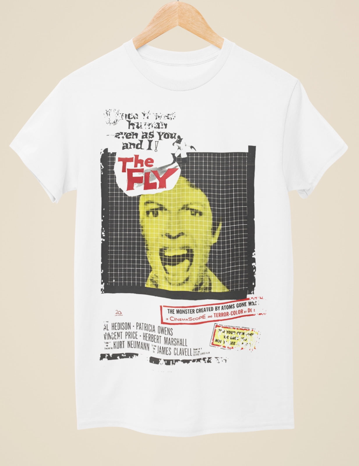 The Fly (1958) - Movie Poster Inspired Unisex White T-Shirt - Walmart.com