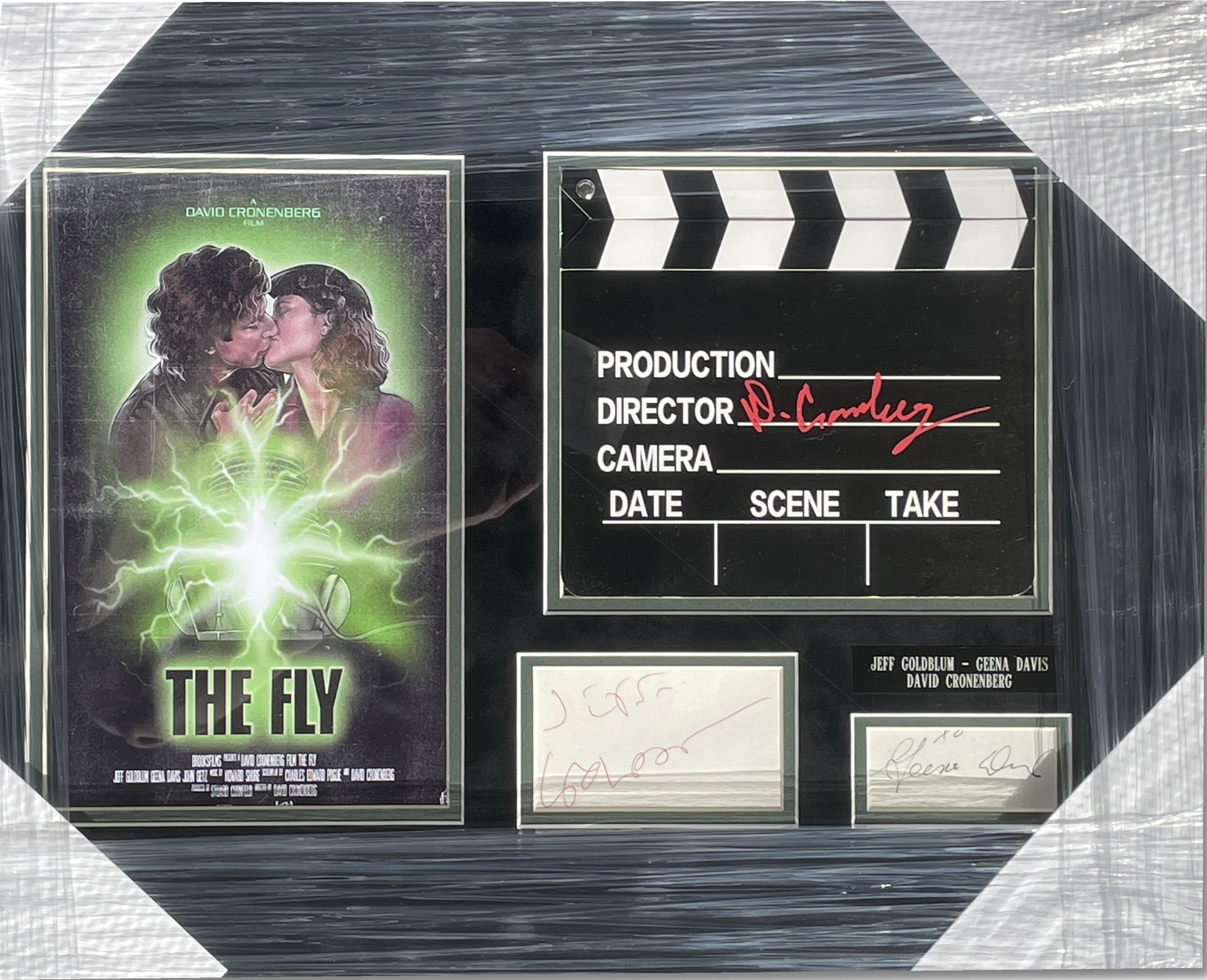 The Fly Signed Cast Cuts Clapperboard Jeff Goldblum Davis Cronenberg ...