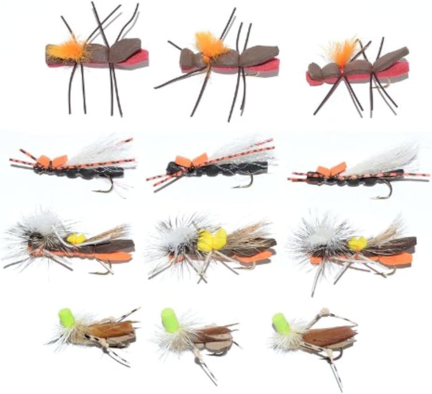 The Fly Fishing Place Trout Fly Assortment - Chernobyl Ant and Foam ...