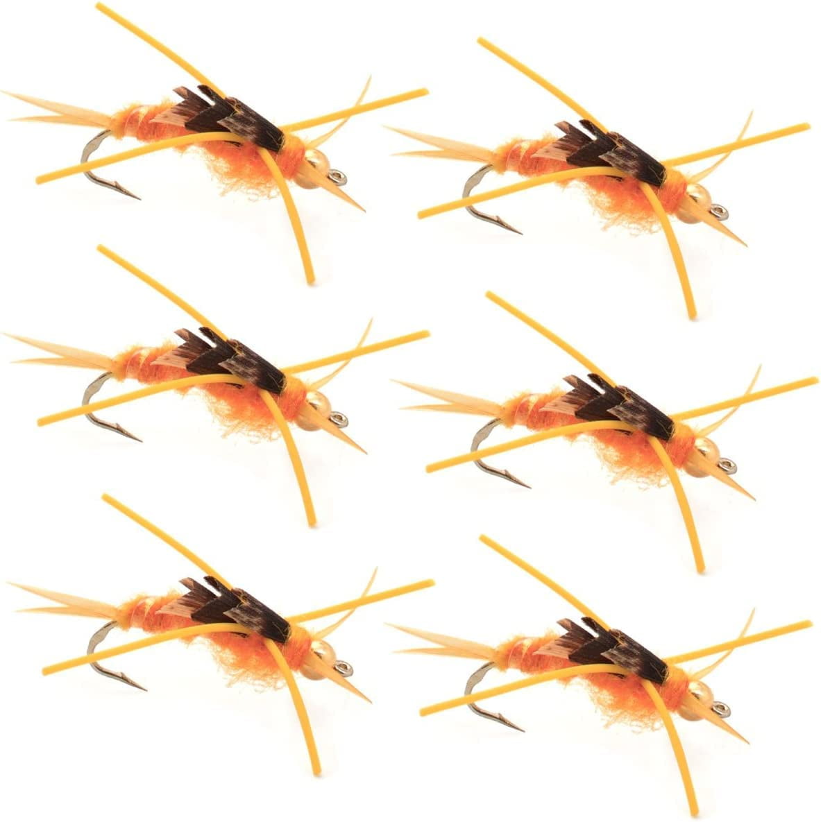 The Fly Fishing Place Wet Flies with Rubber Legs Bead Head Nymph ...