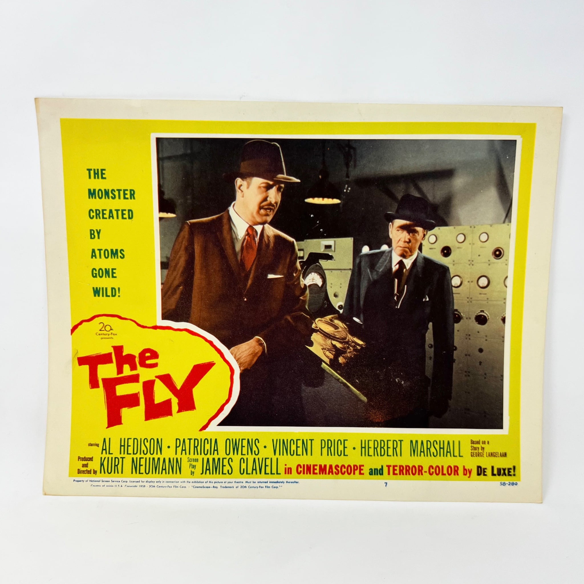 The Fly Horror Terror Collectible movie Lobby Card No.7 - Walmart.com