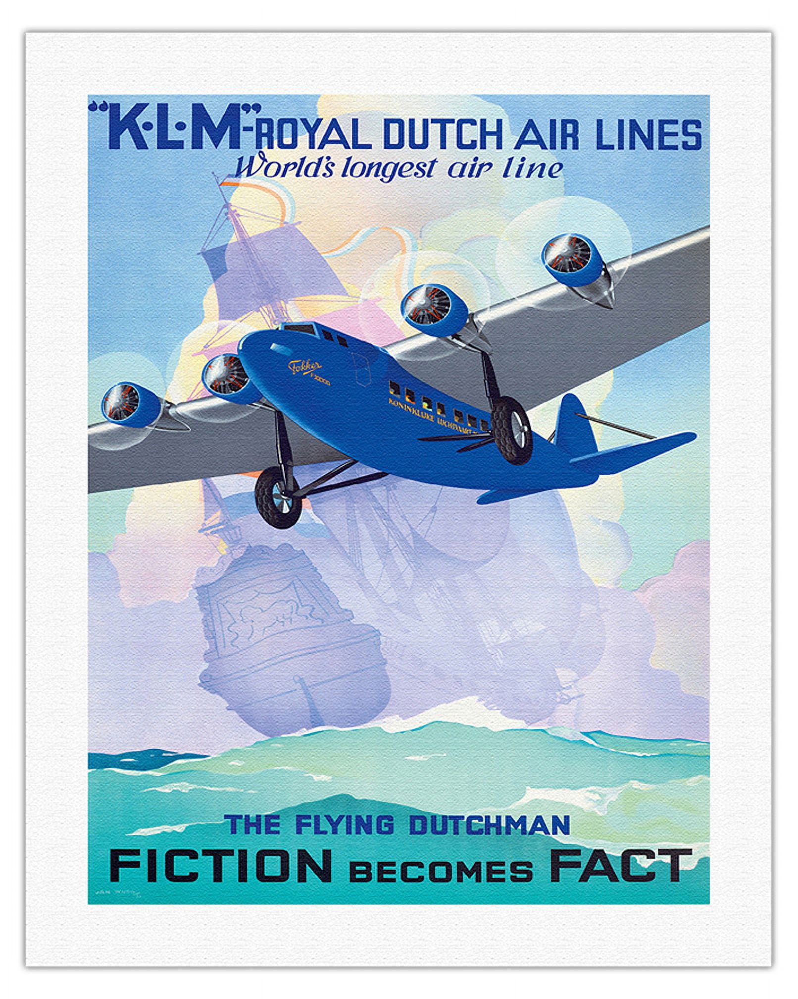 The Flying Dutchman Fiction becomes Fact KLM Royal Dutch Airlines ...