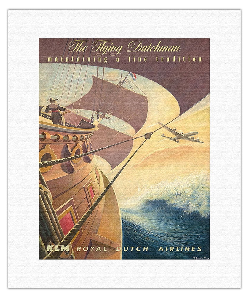The Flying Dutchman - Netherlands - KLM Royal Dutch Airlines - Vintage ...