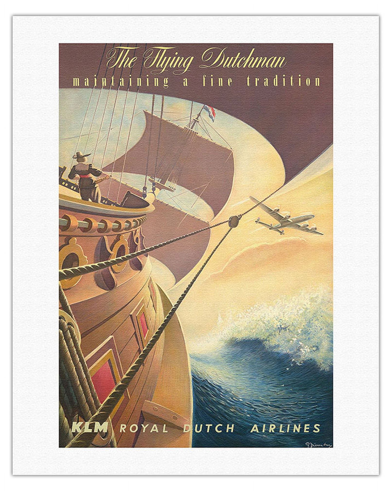 The Flying Dutchman - Netherlands - KLM Royal Dutch Airlines - Vintage ...