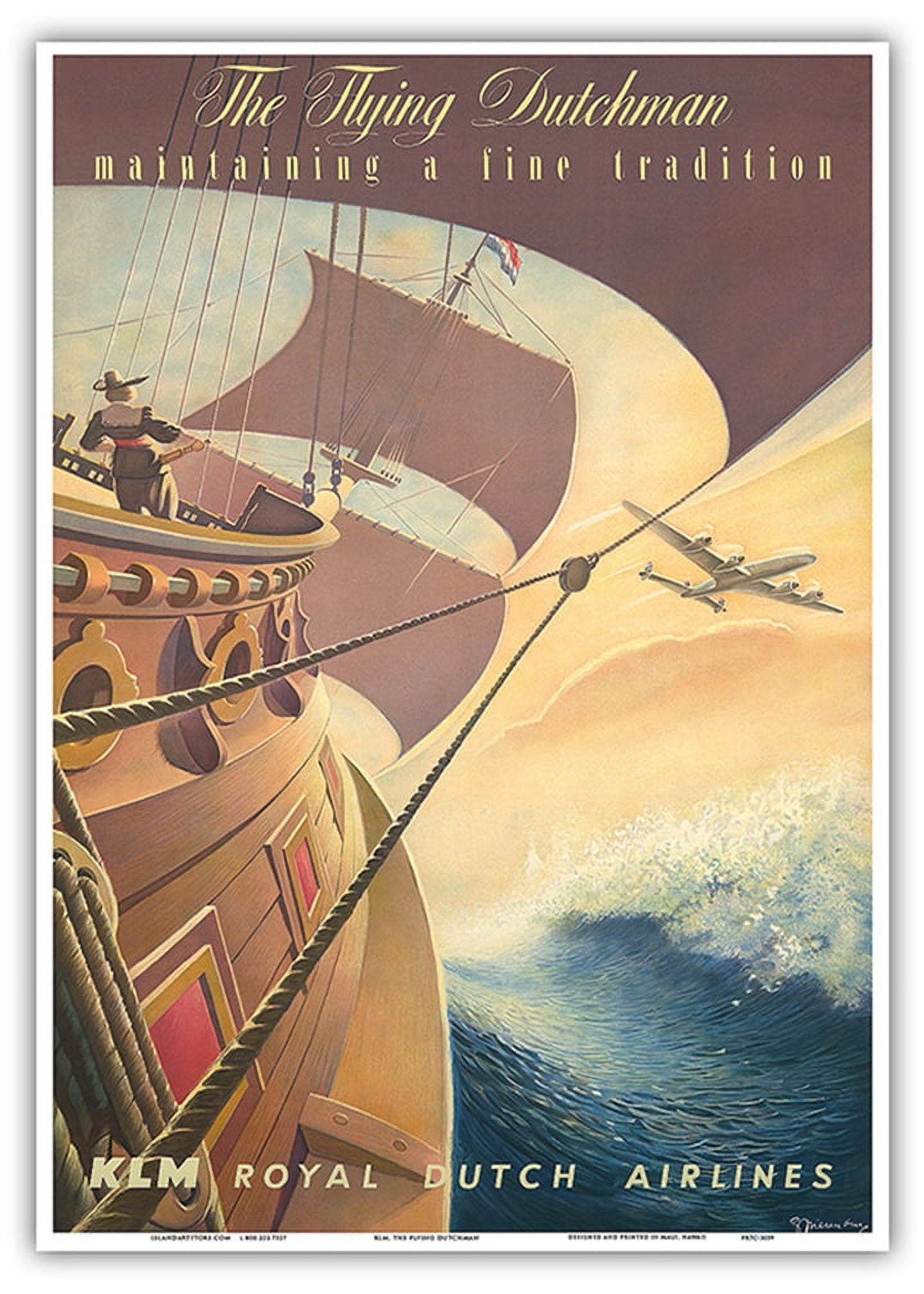The Flying Dutchman - Netherlands - KLM Royal Dutch Airlines - Vintage ...