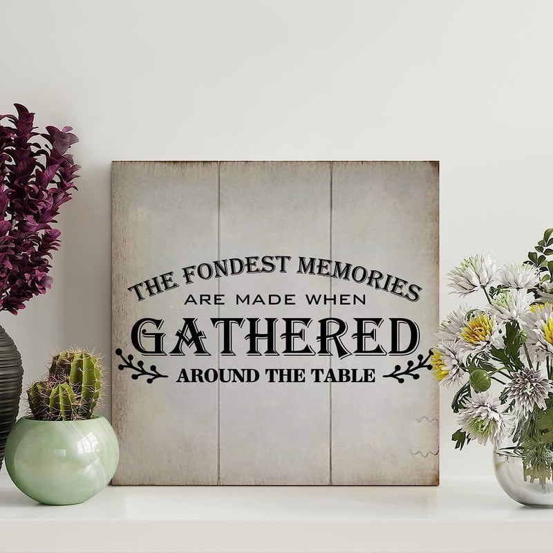 The Fondest Memories Are Made Wood Signs Vintage Wood Plaque ...