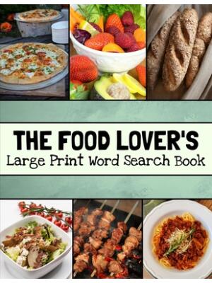 The Food Lover's Large Print Word Search Book : Food Word Search Puzzle ...
