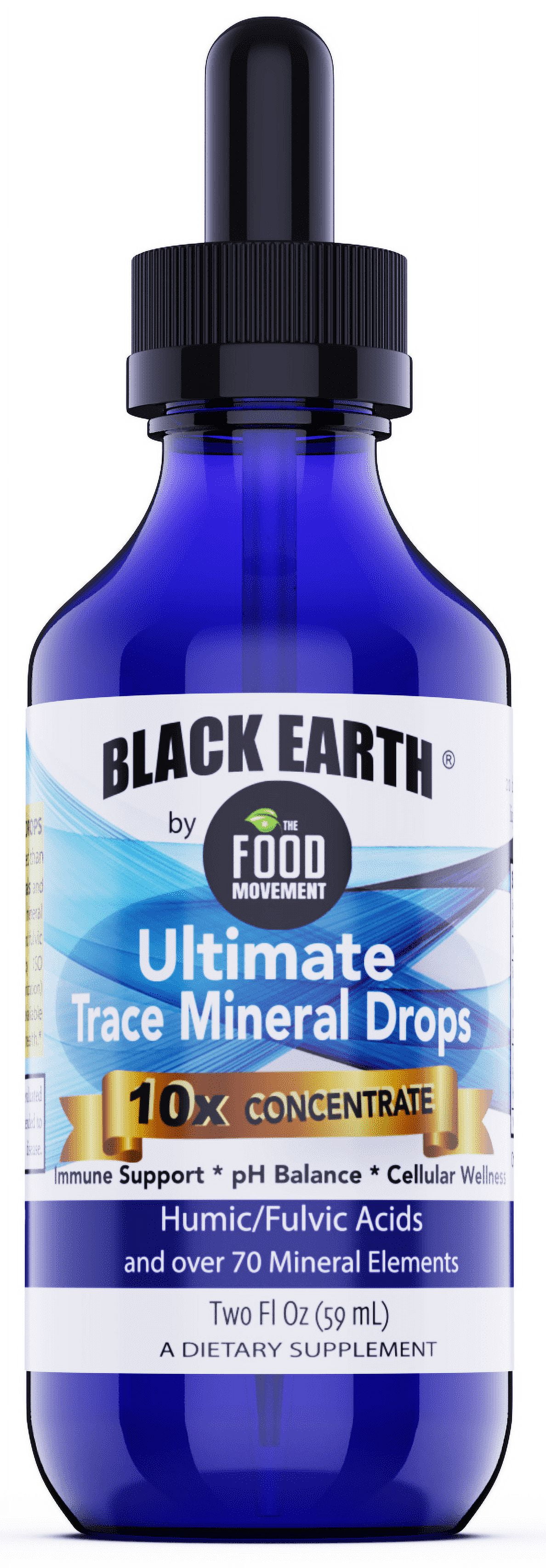The Food Movement Co Ultimate Trace Mineral Drops - 10X Strength, Vegan ...
