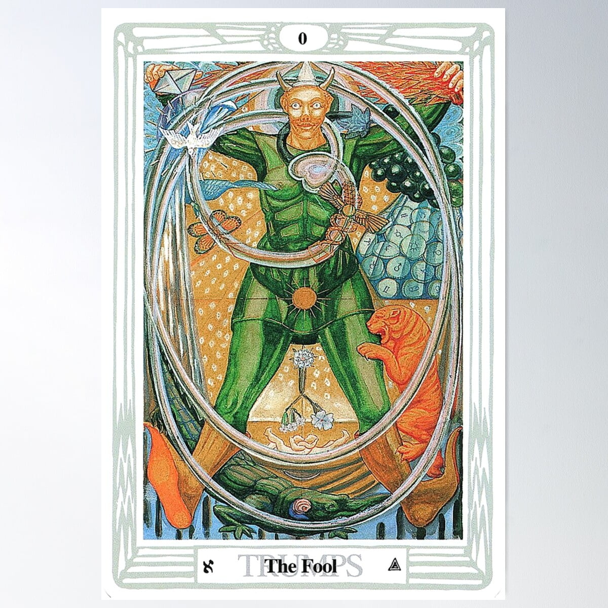 The Fool - Major Arcana - Thoth Tarot Poster Wall Art, Modern Wall ...