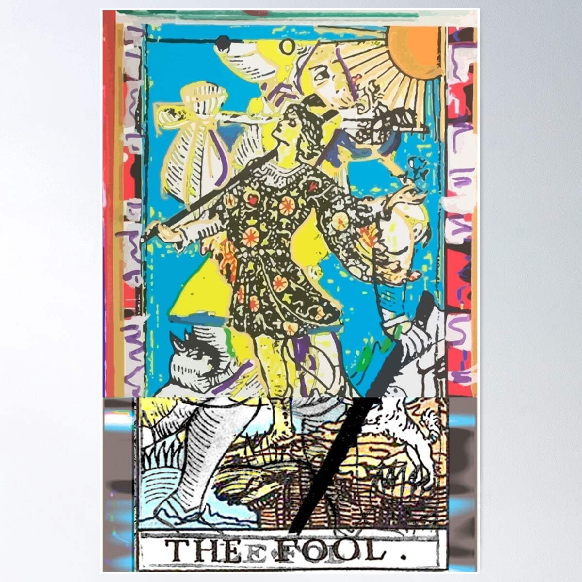 The Fool Tarot Card Art Design Poster Wall Art, Modern Wall Decor For ...