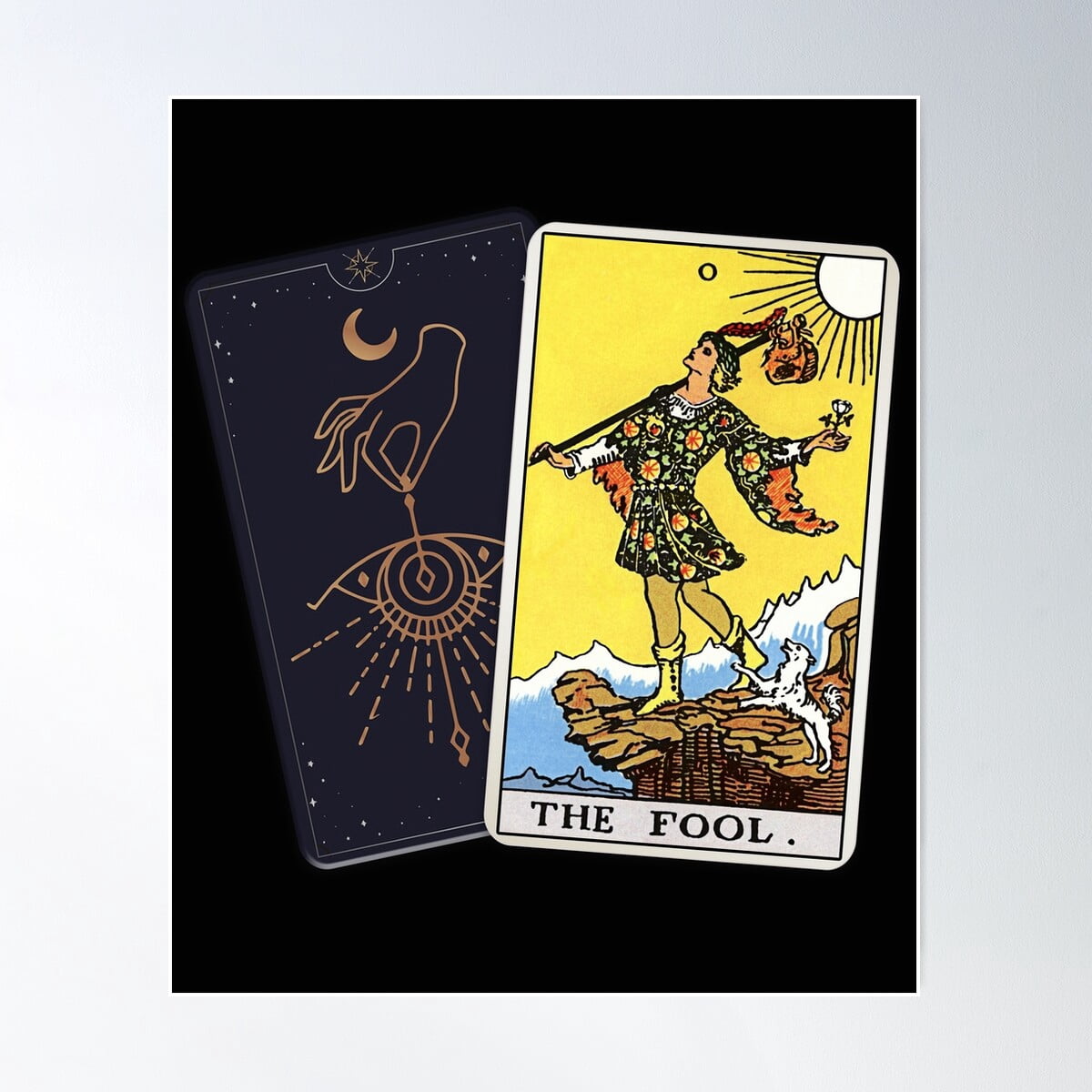 The Fool Tarot Card Deck | The Fool Tarot Poster Wall Art, Modern Wall ...