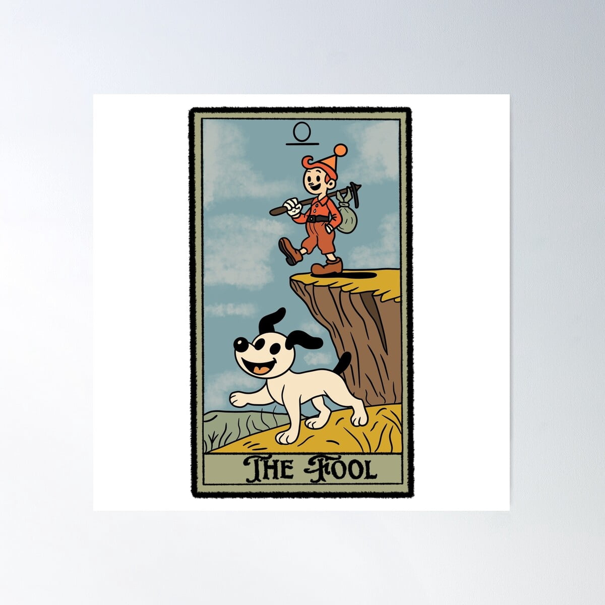 The Fool Tarot Card Poster Wall Art, Modern Wall Decor For Living Room ...