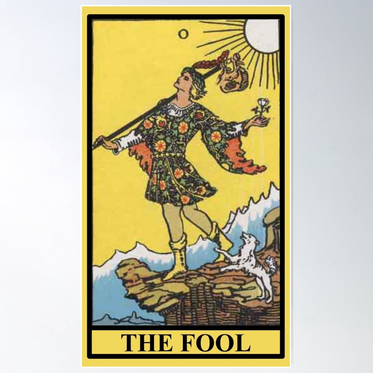 The Fool Tarot Poster Wall Art, Modern Wall Decor For Living Room ...