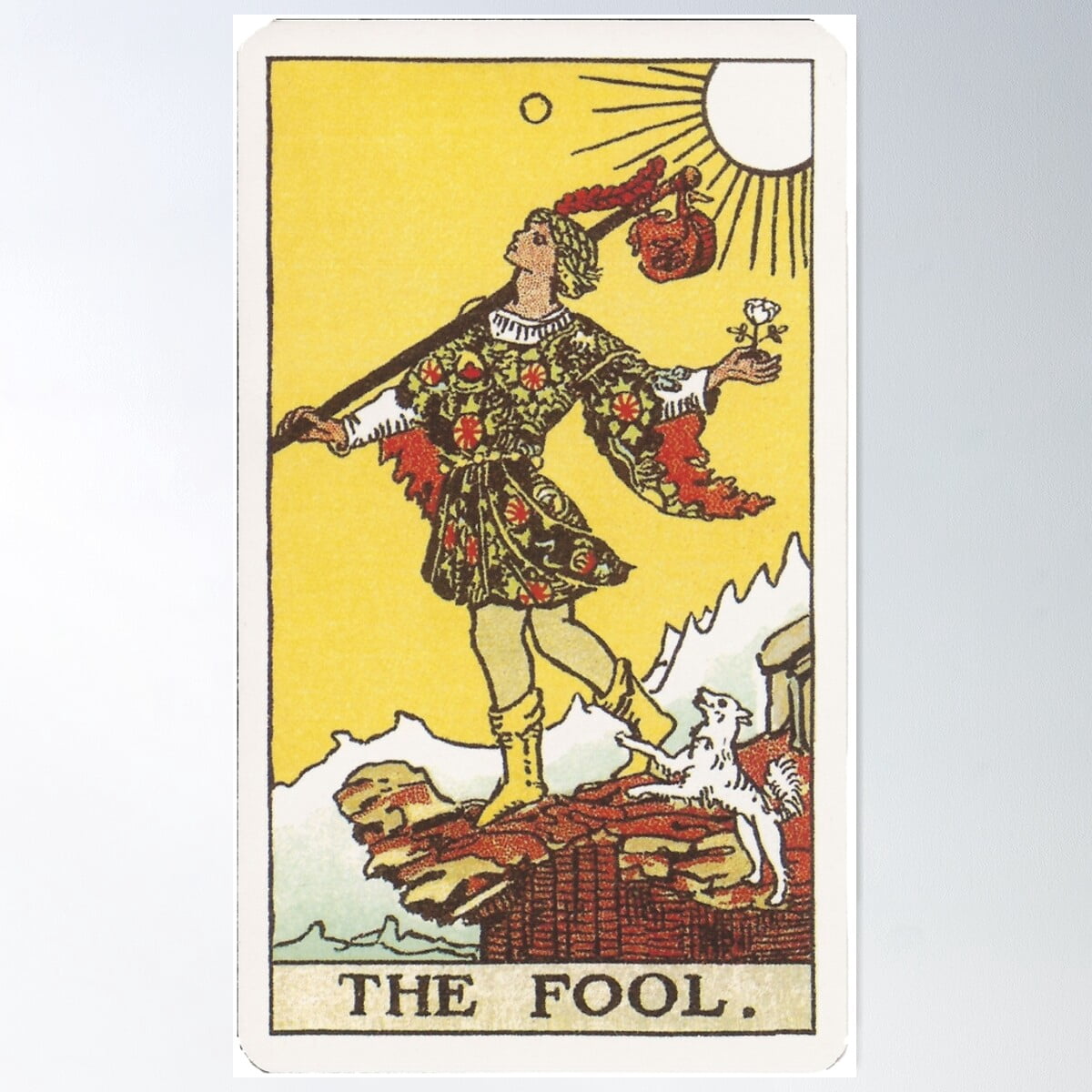 The Fool - Tarot Poster Wall Art, Modern Wall Decor For Living Room ...