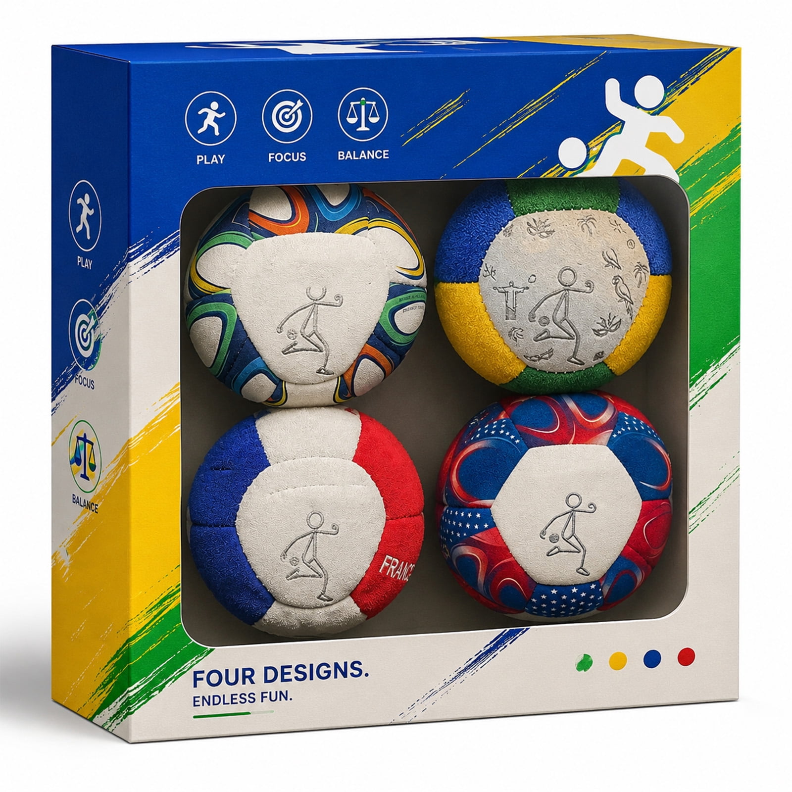 The Footbag Core - Material Bag - Hacky Ball, Foot Bag Kick Sack ...
