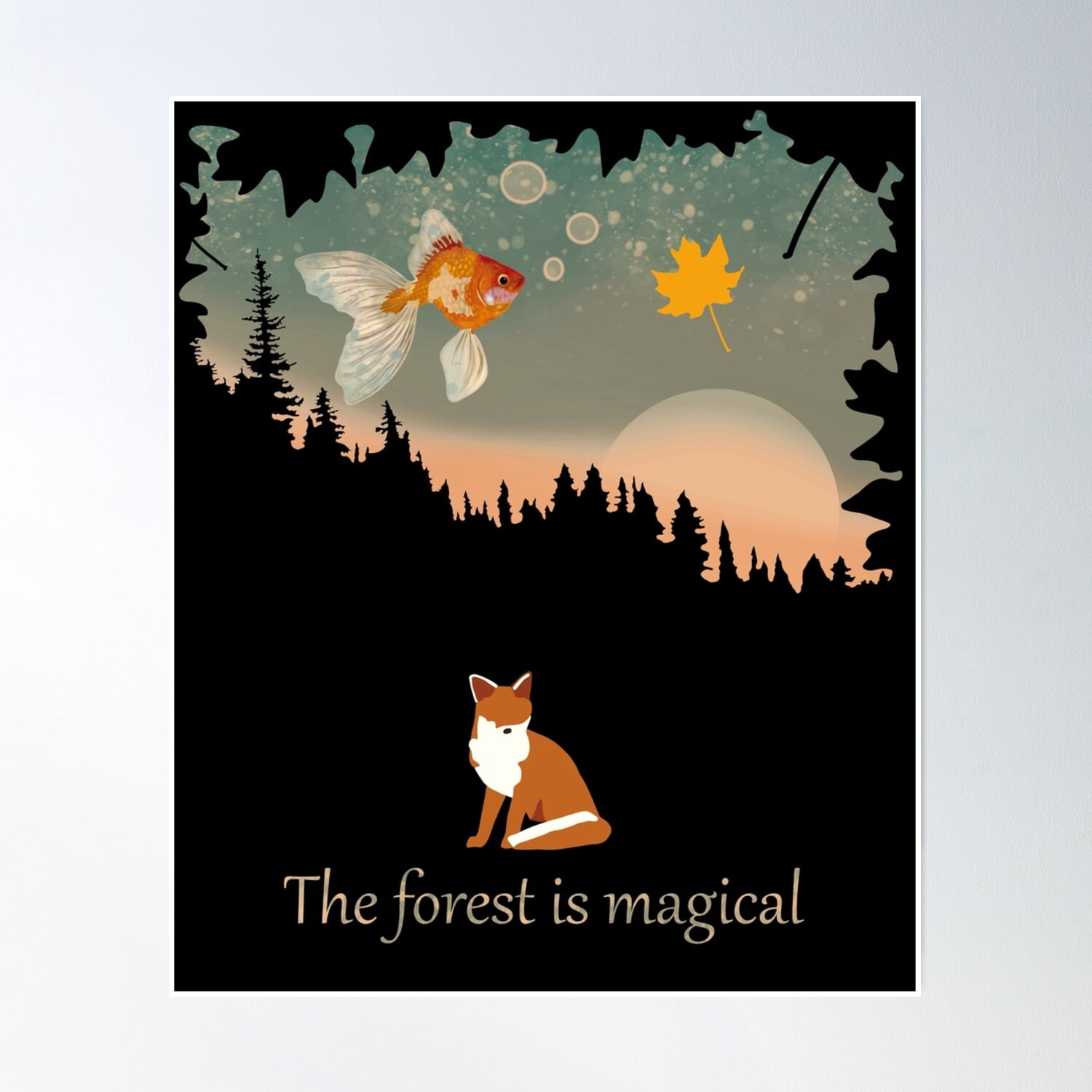 The Forest Is Magical Poster Wall Art, Modern Wall Decor, 8x12 UNFRAMED ...