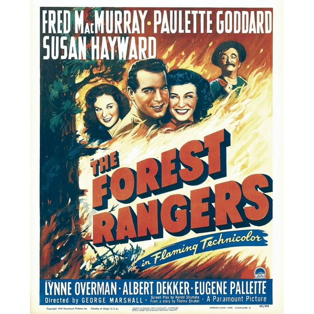 The Forest Rangers From Left: Susan Hayward Fred Macmurray Paulette ...