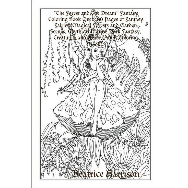 dark fantasy coloring pages