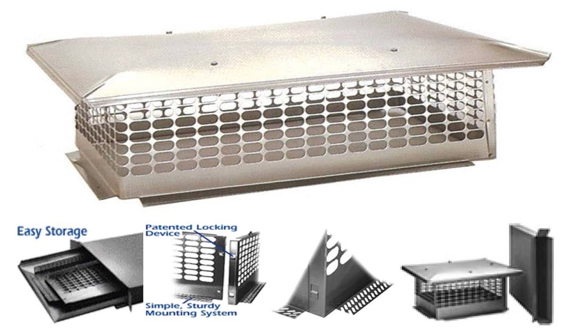 The Forever Cap® 31-Inch x 39-Inch Multi Flue Crown Mount Chimney Cap ...